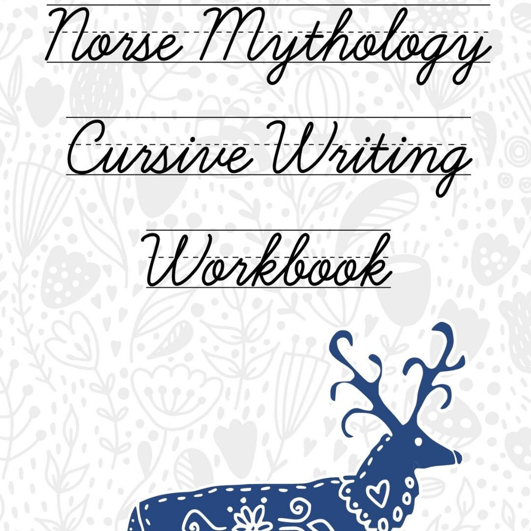 Norse Mythology Cursive Practice - Etsy