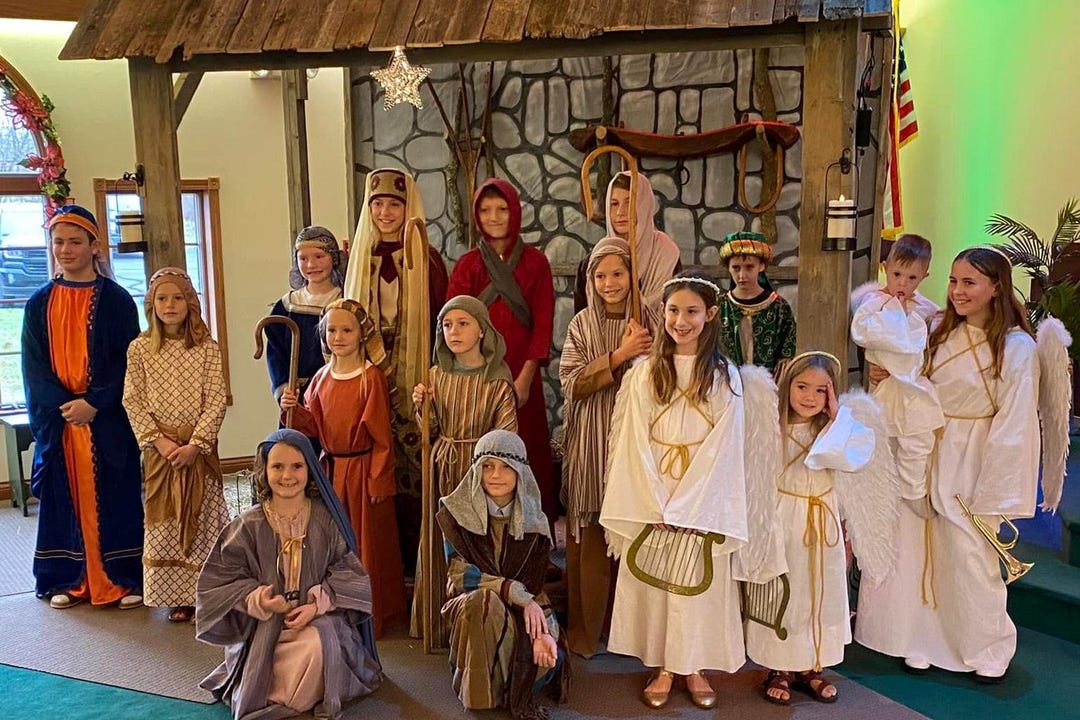Christmas Pageant Costumes - Includes 16 Complete Handmade Costumes ...