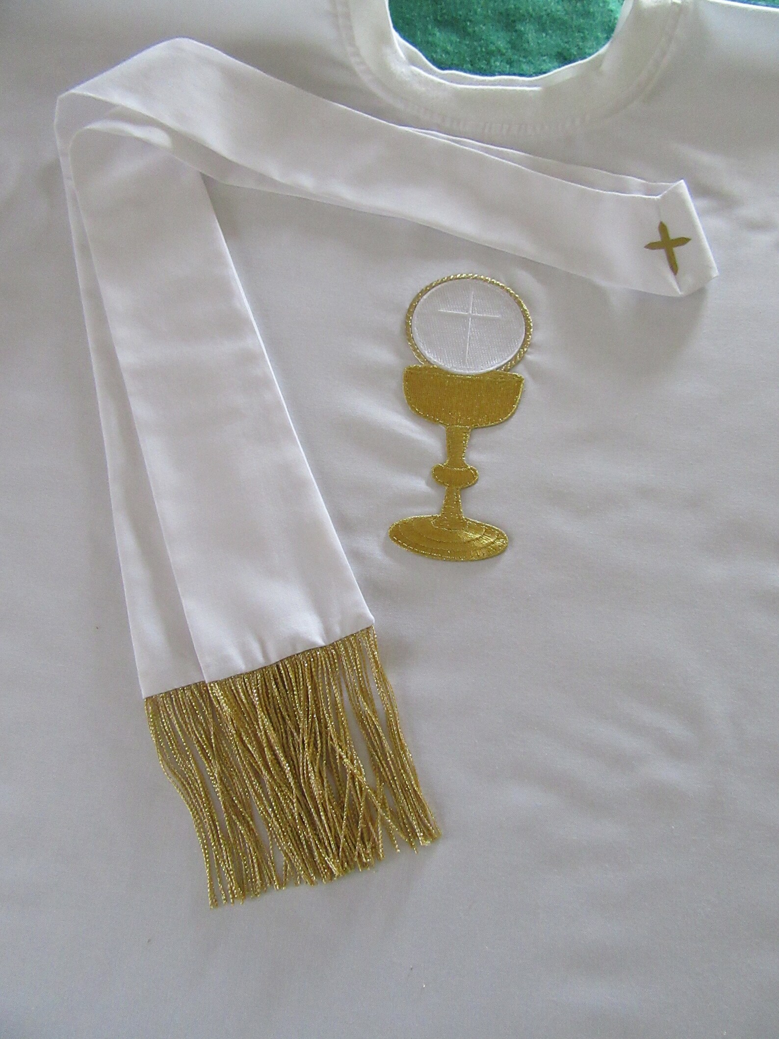 Boys' Priest White Vestment With CHALICE for First Holy - Etsy