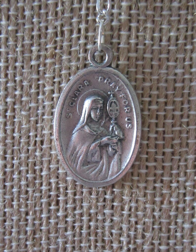 St. Clare of Assisi Chaplet With Iris Purple Pearl Czech Glass 6mm ...
