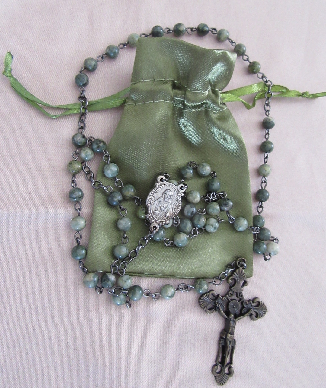 Chaplet for the Holy Souls in Purgatory Hand Crafted Glass Beads W ...