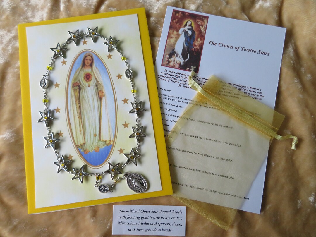 Crown of Twelve Stars Chaplet With Open Frame Metal Stars - Etsy