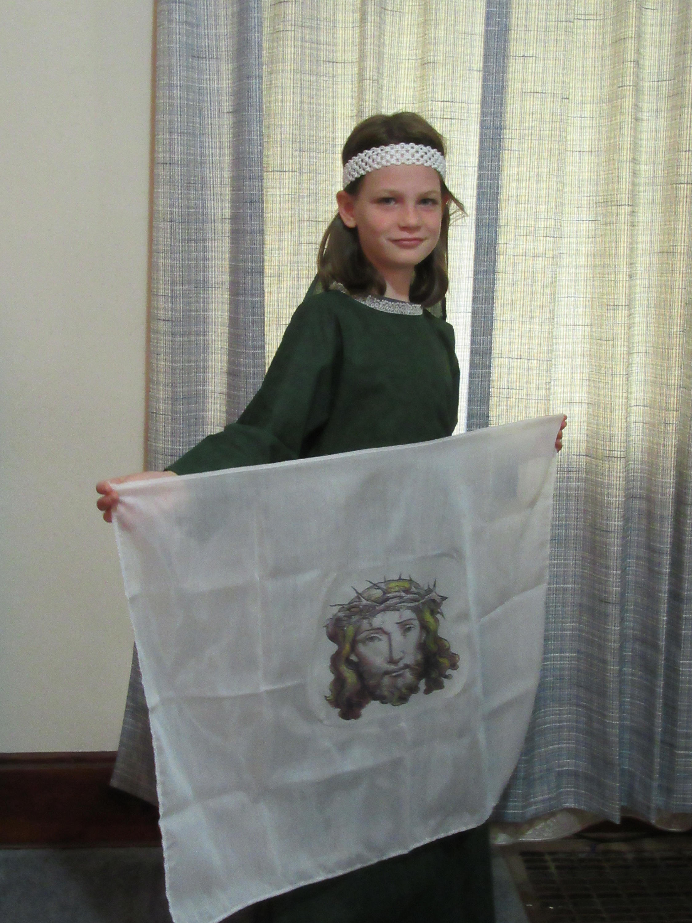 St. Veronica Face of Jesus Scarf Veil--ready to SHIP - Etsy