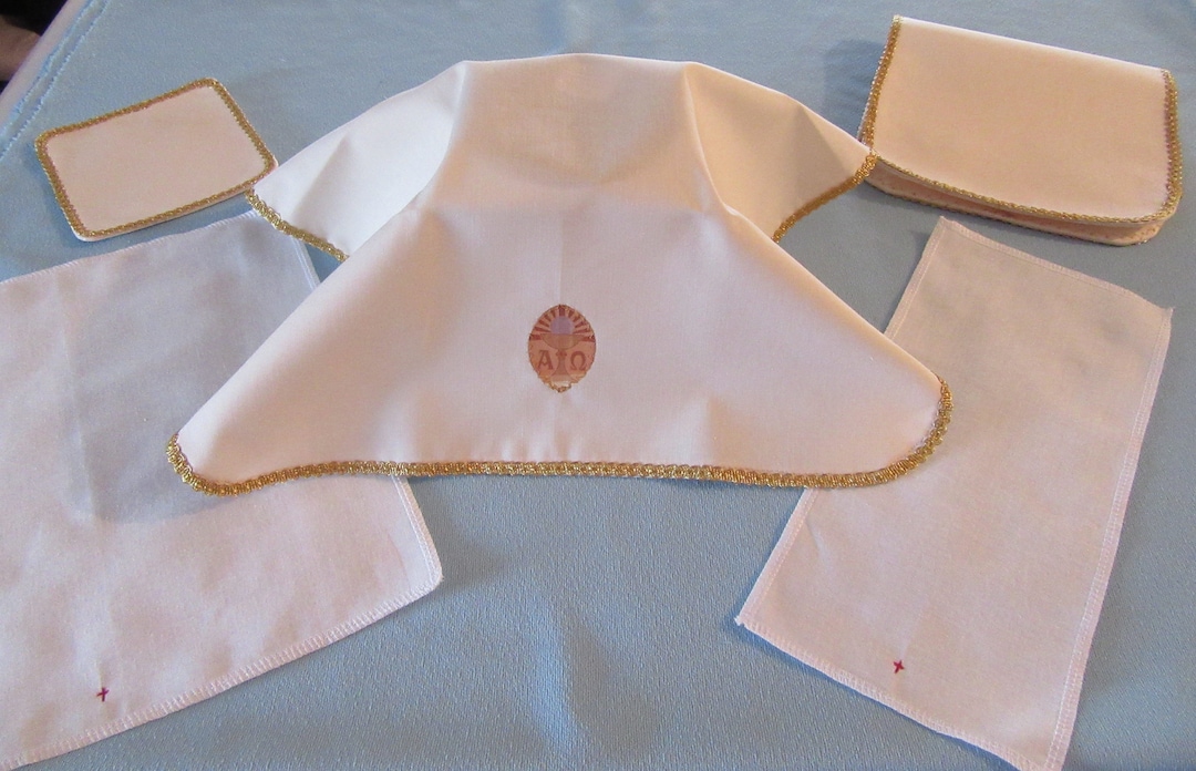 Mass Linens in Liturgical Colors~~chalice Veil, Corporal, Purificator ...