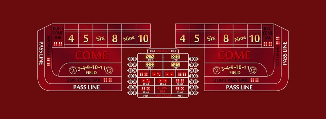 12' Casino Style Craps Table. Custom Made to Order From Our Factory in ...