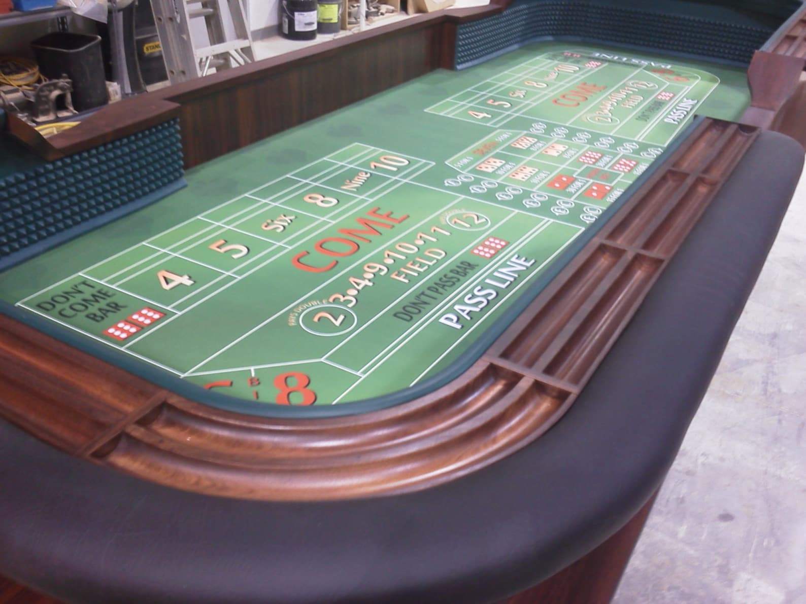 12' Casino Style Craps Table. Custom Made to Order From Our Factory in ...