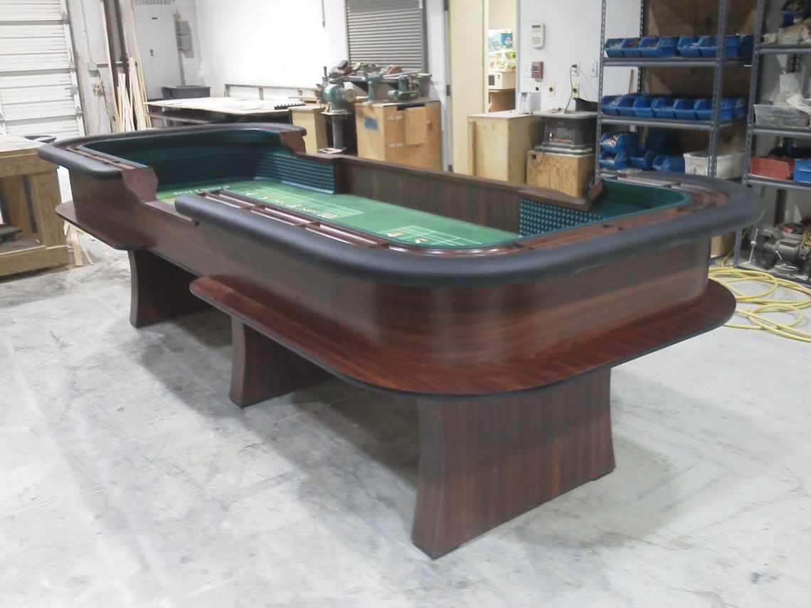 12' Casino Style Craps Table. Custom Made to Order From Our Factory in ...