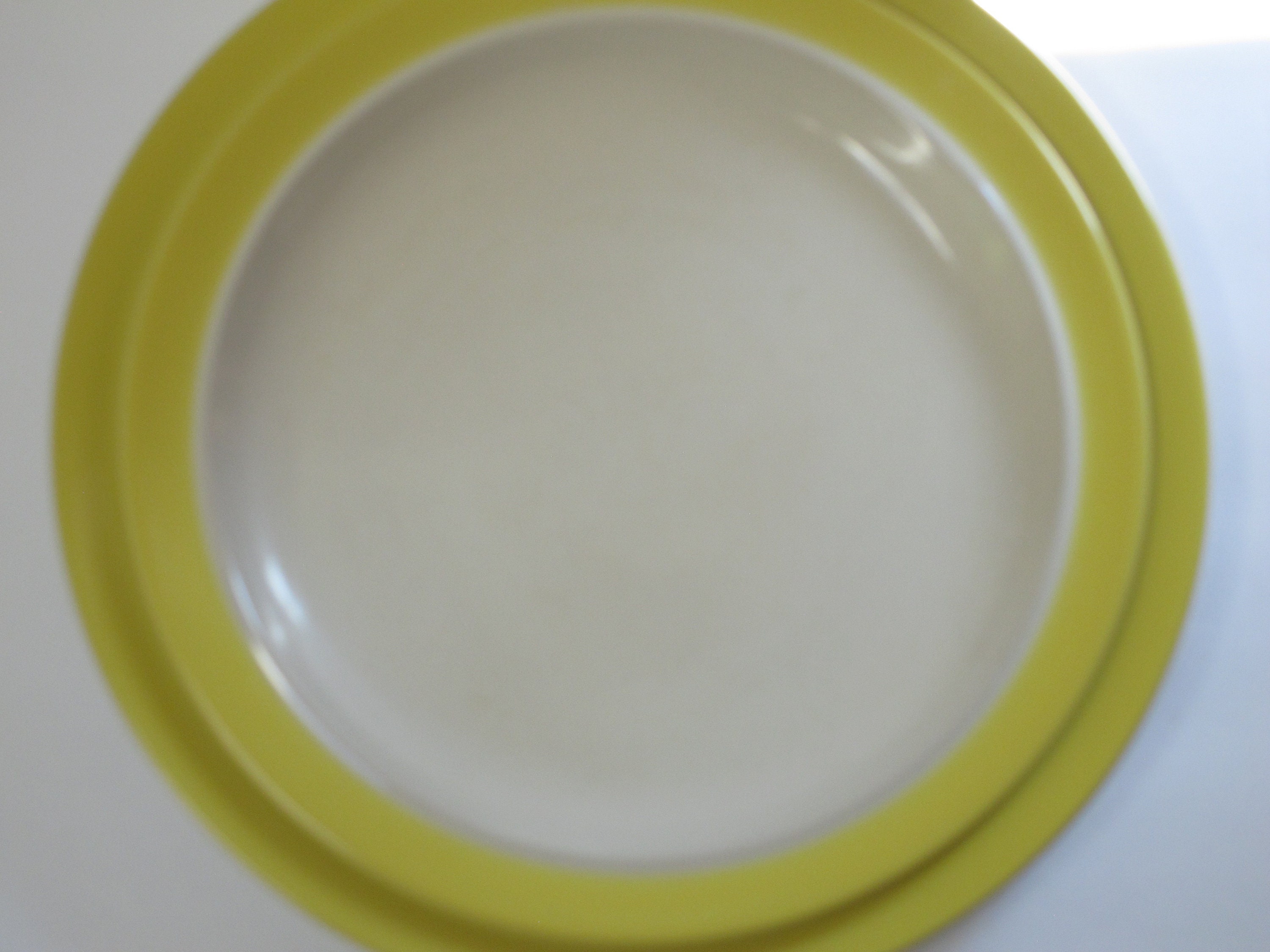 Mid Century Yellow White Plates Korea Stoneware Plate Yellow - Etsy