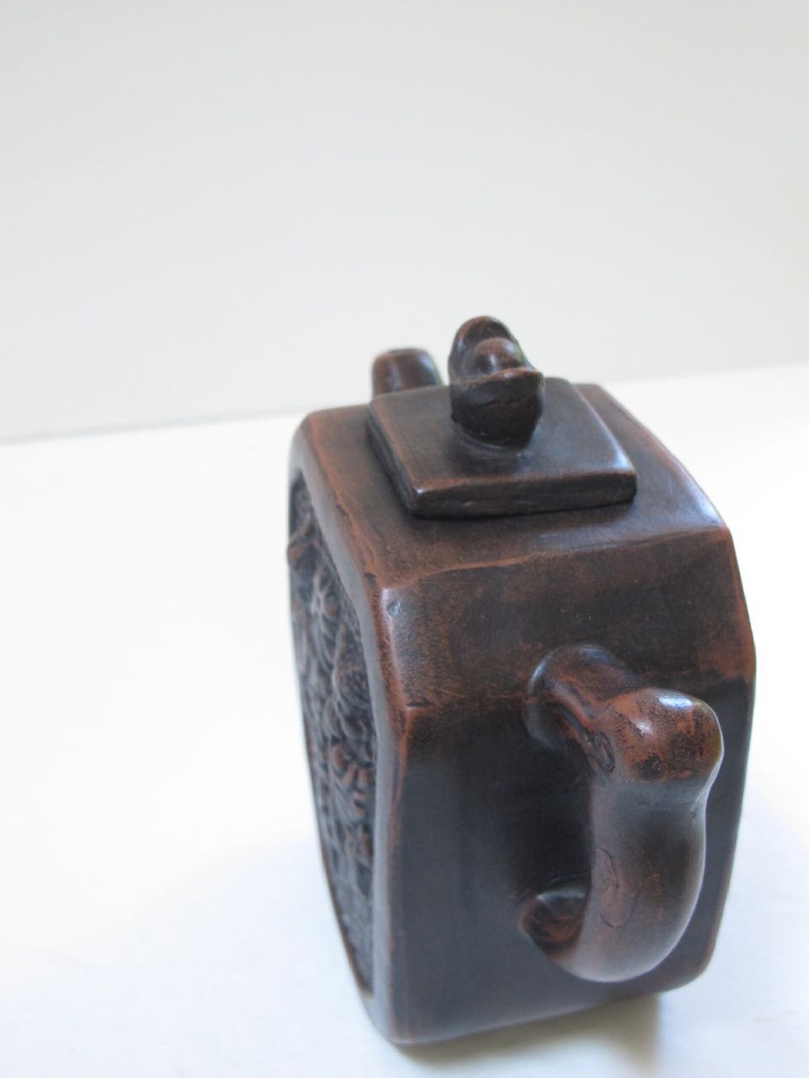 Antique Asian Teapot Square Chinese Xixing Tea Pot Laughing | Etsy