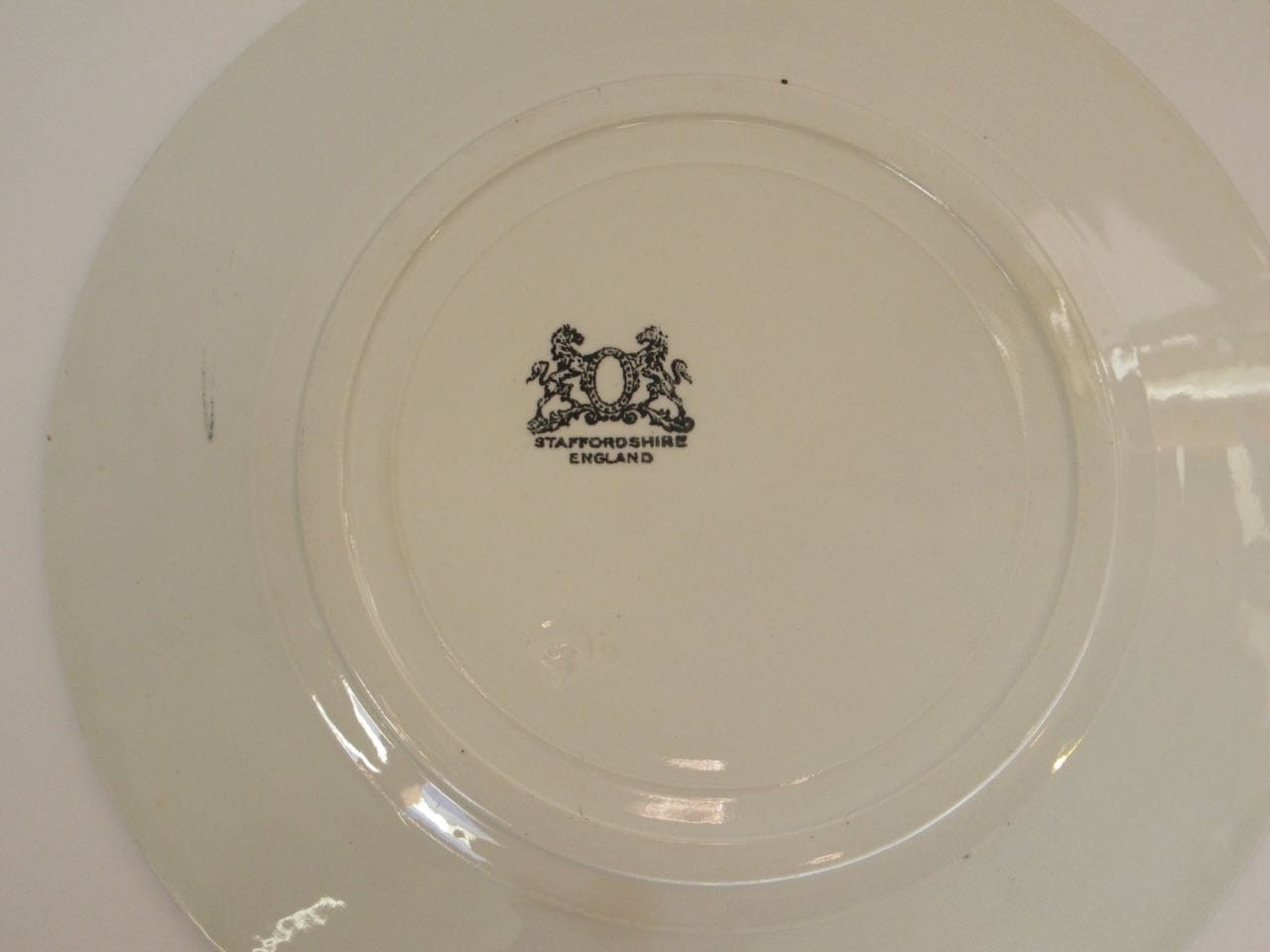 English Ironstone Plate Yellow Black Staffordshire England | Etsy