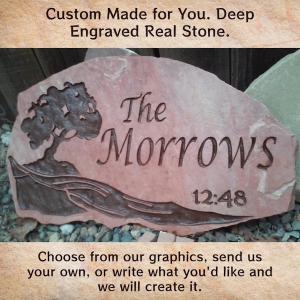 Home Name Stones - Etsy UK