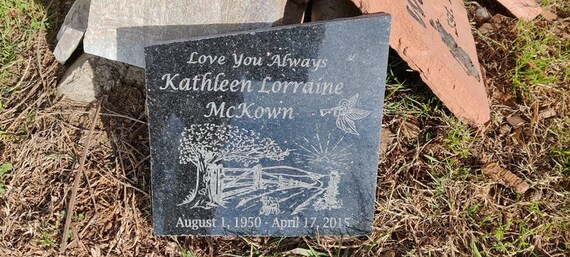 Personalized Granite Memorial Stone Engraved Granite Stone - Etsy