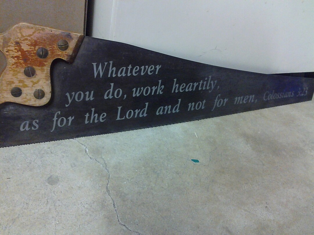 Engraved Saw Personalize With Family Name or Logo, Etched Saw ...