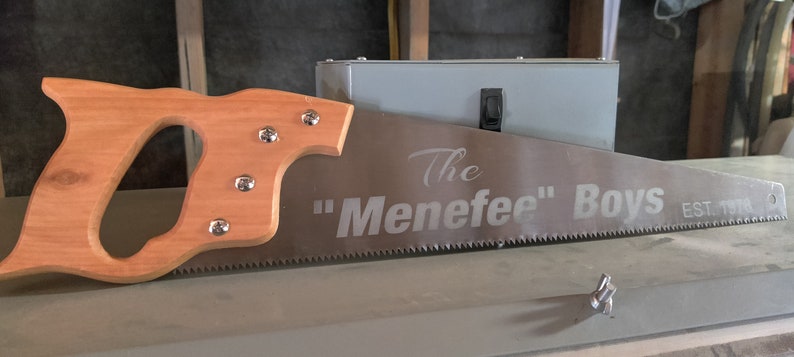Personalized Engraved Saw or Antique Saw, Etched Saw With Logo, Unique ...