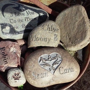 Personalized Garden Stoneengraved Stones for Home Decorhope | Etsy