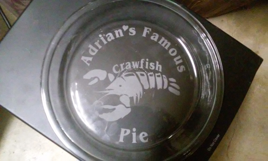 Personalized Pie Dish Etched Bakeware Etched Glass Pie Pan - Etsy