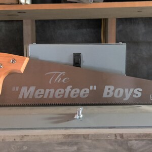 Engraved Saw Personalize With Family Name or Logo, Etched Saw ...