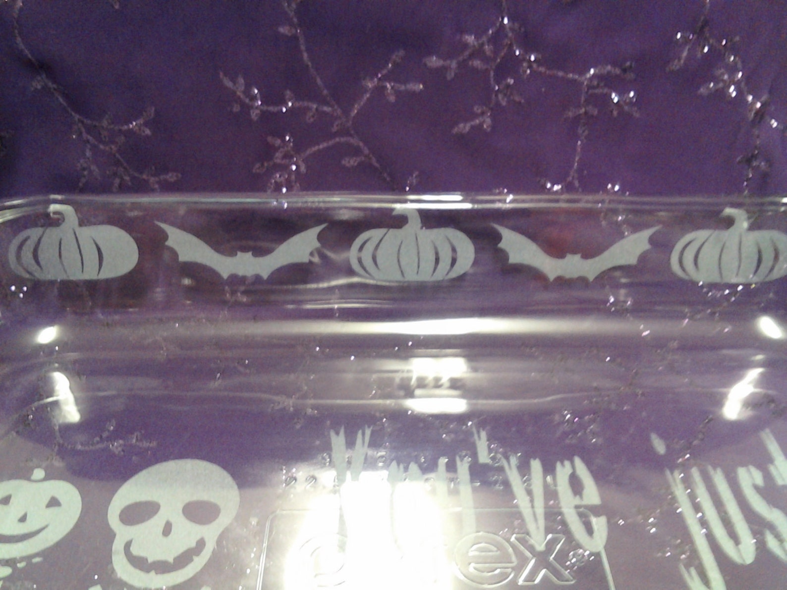 Etched Casserole Dish, Halloween Skeleton, Pyrex Dish, Etched Bake-ware ...