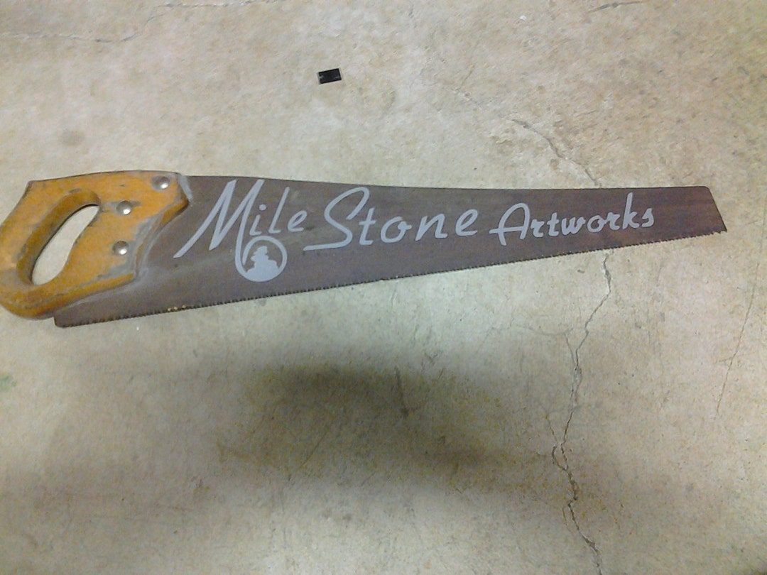 Personalized Engraved Saw or Antique Saw, Etched Saw With Logo, Unique ...