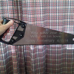 Engraved Saw Personalize With Family Name or Logo, Etched Saw ...