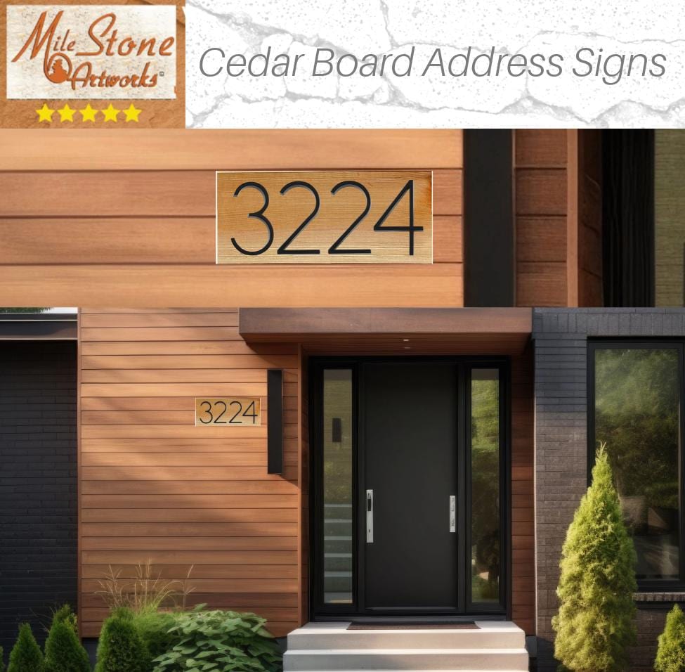 Modern Address Signs, New Home Gift, Modern House Numbers, Rustic ...