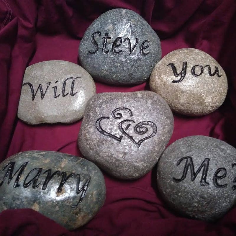 Message Stones - Etsy