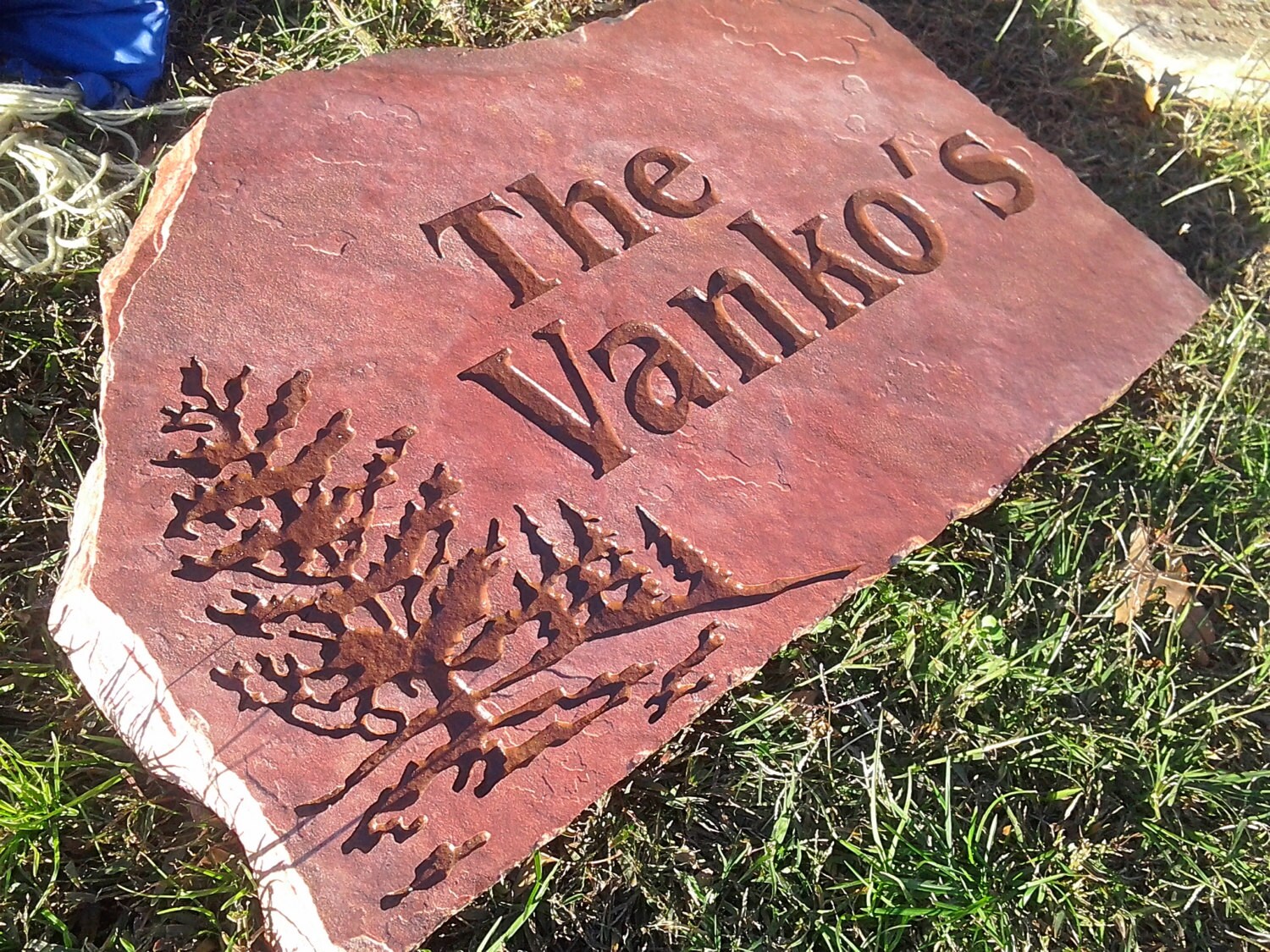 Engraved Garden Stones Stone Engravingfamily Stoneaddress - Etsy