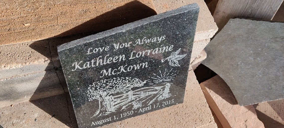 Personalized Granite Memorial Stone Engraved Granite Stone - Etsy