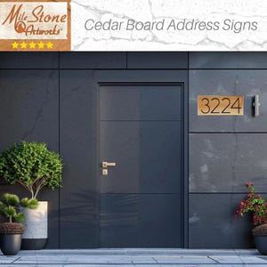 Modern Address Signs, New Home Gift, Modern House Numbers, Rustic ...