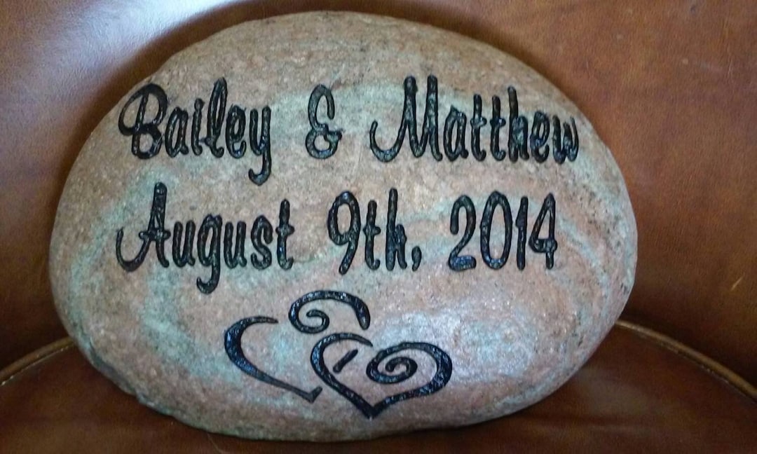 Personalized Garden Stone,engraved Gifts for Weddings,family Stone ...