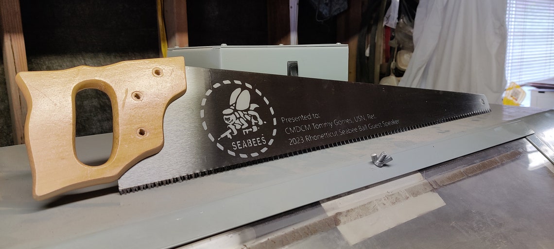 Personalized Engraved Saw or Antique Saw, Etched Saw With Logo, Unique ...