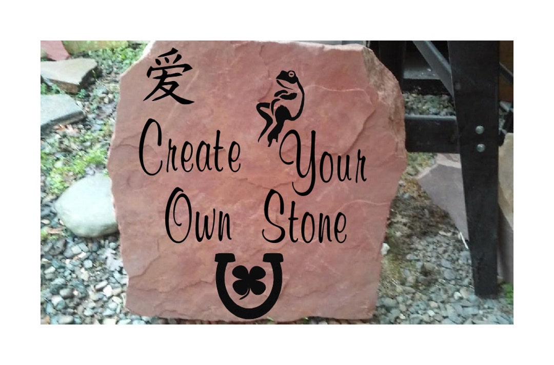 Personalized Garden Stone, Custom Engraved Stones, Engraved Gifts ...