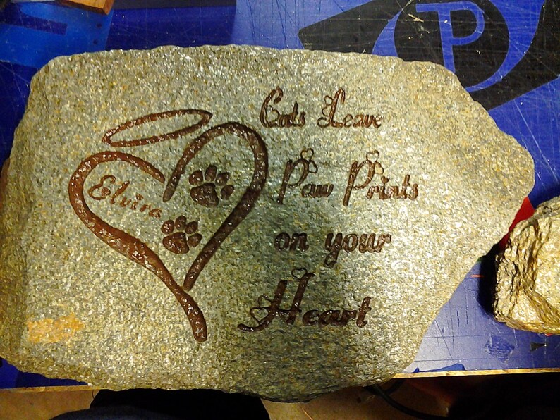 Personalized Pet Memorial Stone Engraved Natural River Rock - Etsy