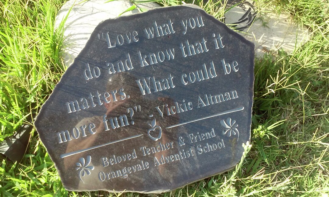 Engraved Memorial Stones for the Garden or as a Family, Wedding, or ...