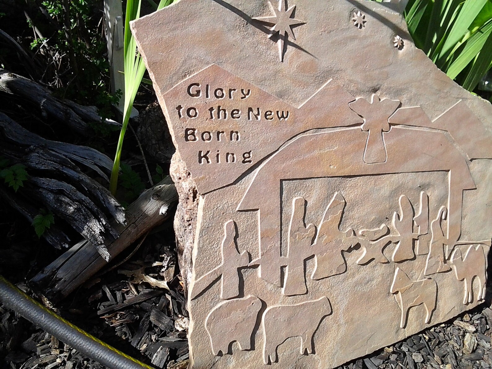 Nativity Set Engraved Stone Personalized Garden Stone - Etsy