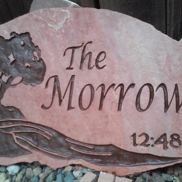 Engraved Stone - Etsy