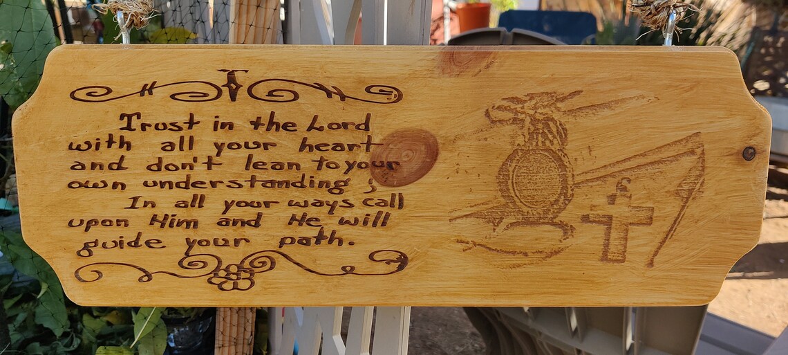 Personalized Engraved Scripture Signs, Christian Inspiration, Backyard ...