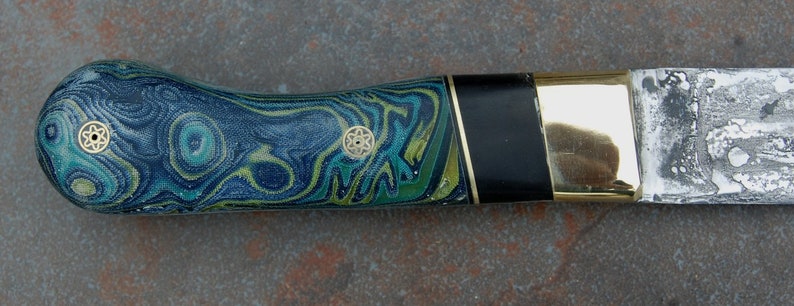 Ocean Dream Micarta Drop Point From Simonds Farrier Rasp - Etsy