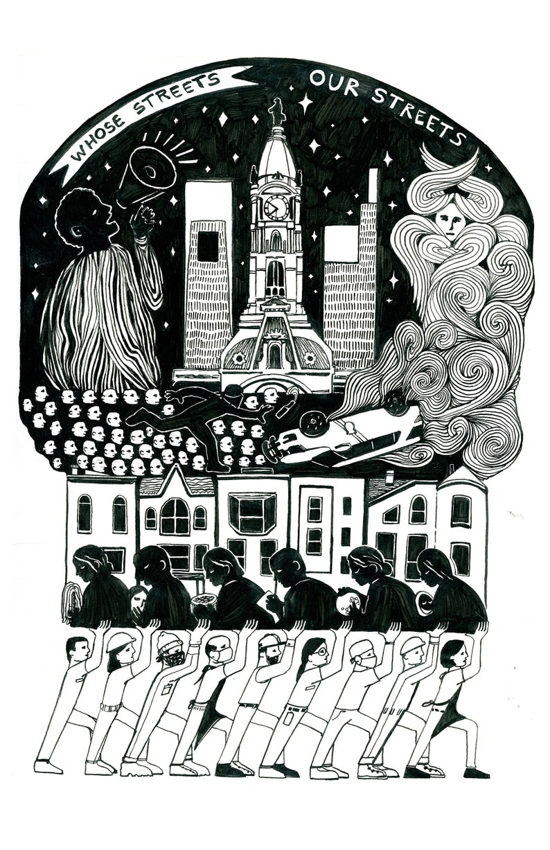 Whose Streets Drawing Print - Etsy