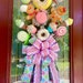 Gingerbread Flocked Swag Centerpiece Wreath Arrangement Gingerbread ...