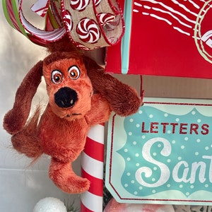 Grinch Inspired Arrangement Mailbox Xmas Arrangement Gingerbread Man ...