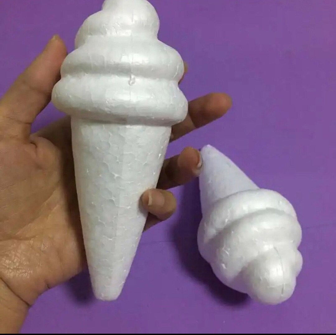 Styrofoam Ice Cream Cone - Etsy