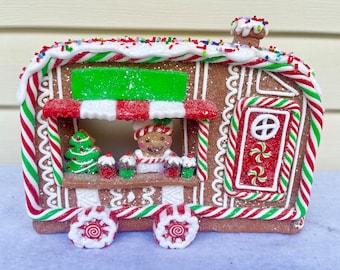 Xmas Donut Gingerbread Tree Candy Tree Faux Peppermint Candy - Etsy