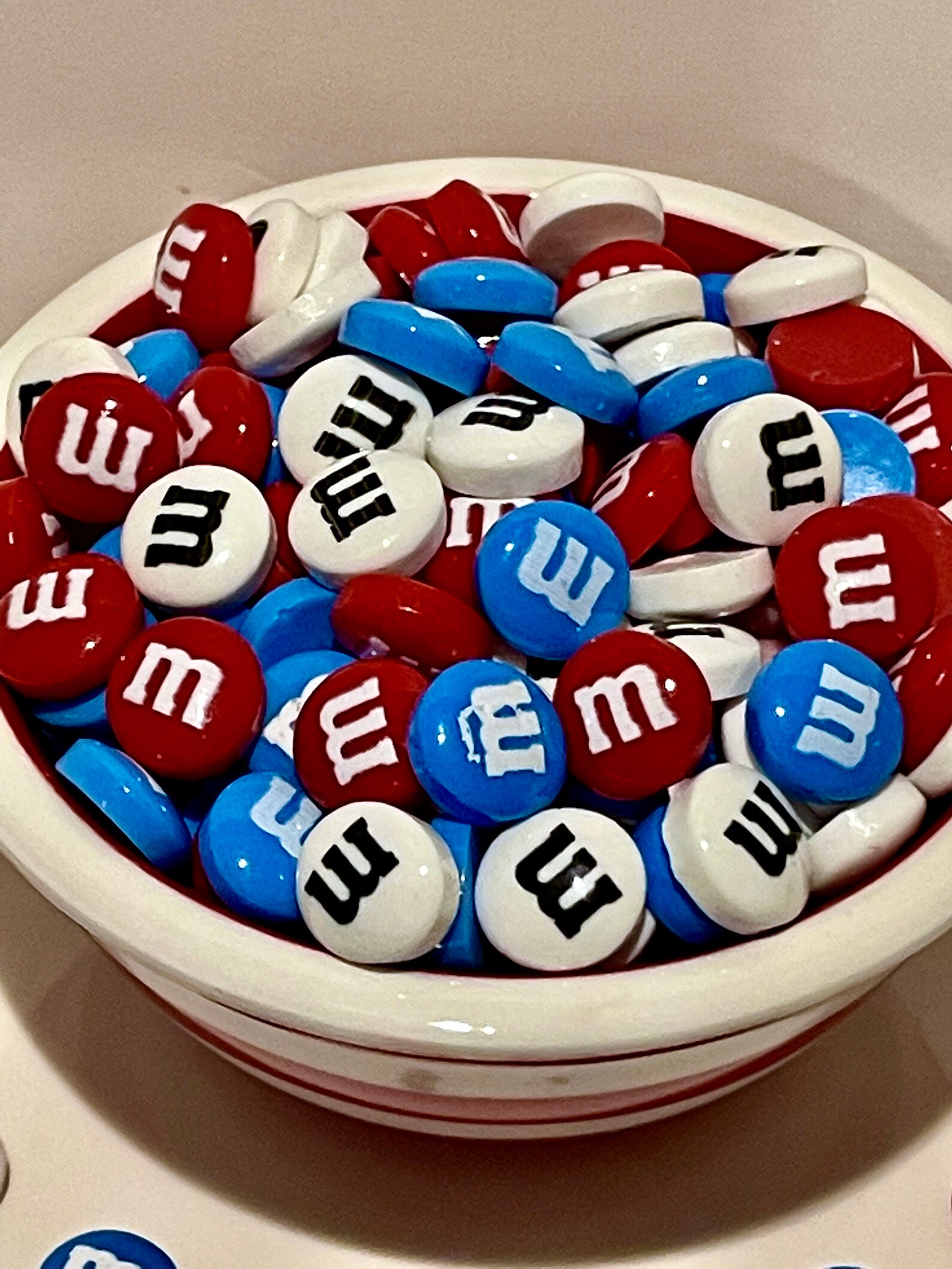 Fake M Candy Patriotic 4th July Fake M Cabochon Fake Bakes - Etsy