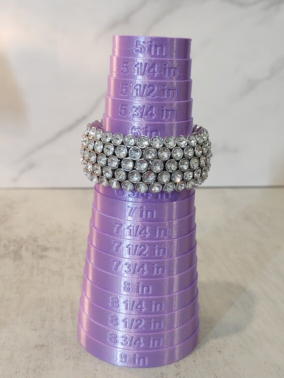 Extra Wide Crystal Expandable Vintage Bracelet - Lot … - Gem