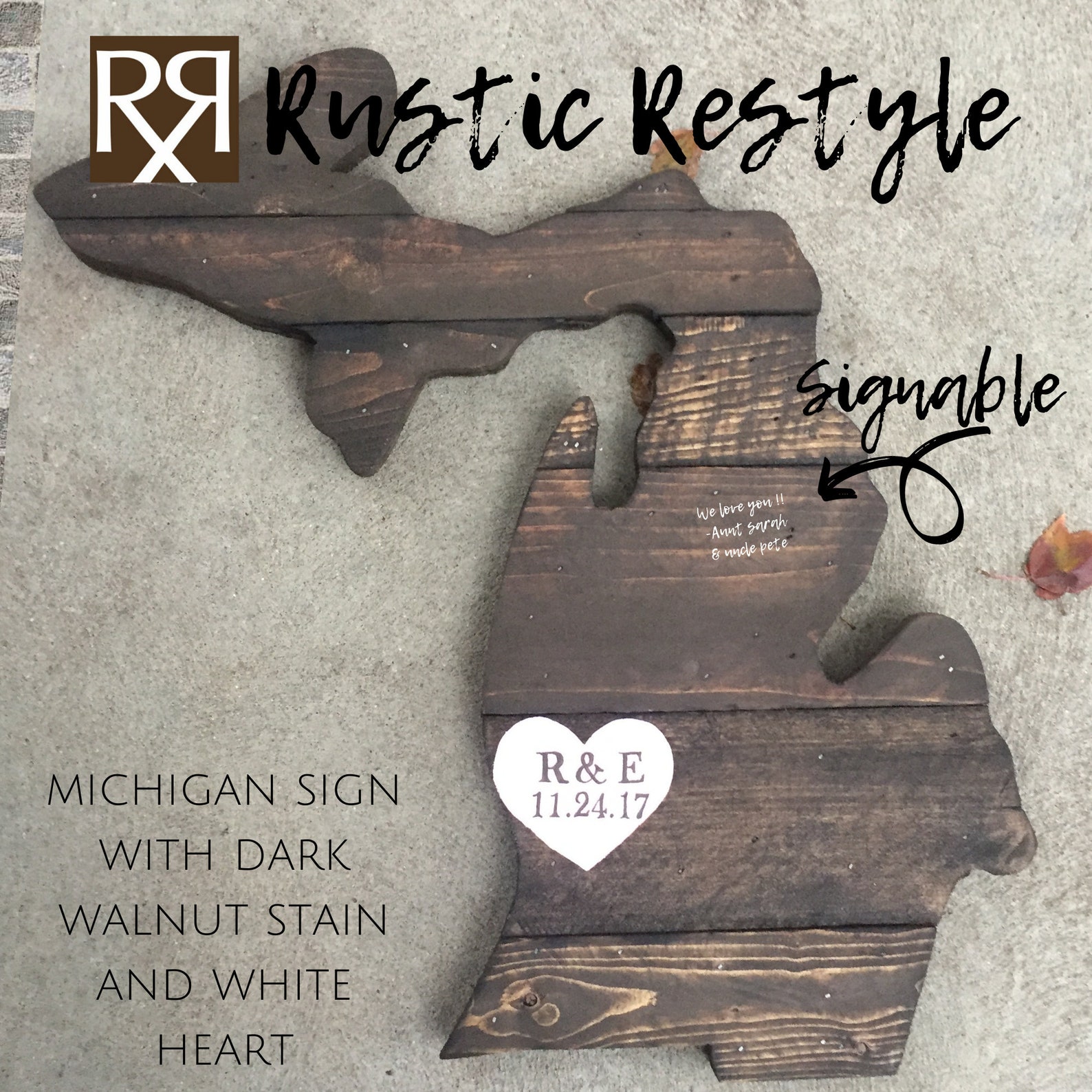 Michigan State Anniversary Sign Wood Love Map Upper - Etsy