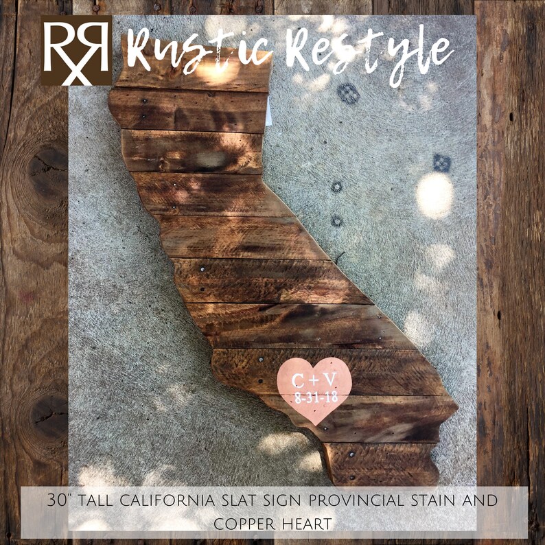 California Map California Wall Art Pallet State Cut Out - Etsy