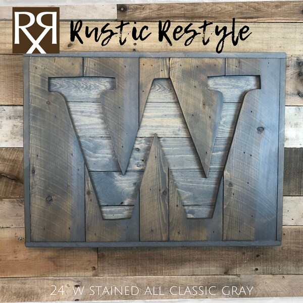 Rustic Wood Letters - Etsy