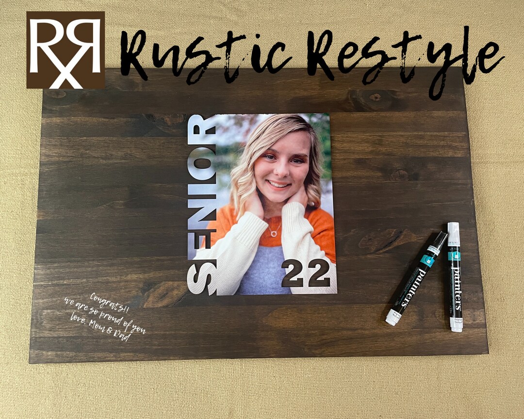 Graduation Guest Book Board Its a Signable Rustic Wood Sign, You Can ...