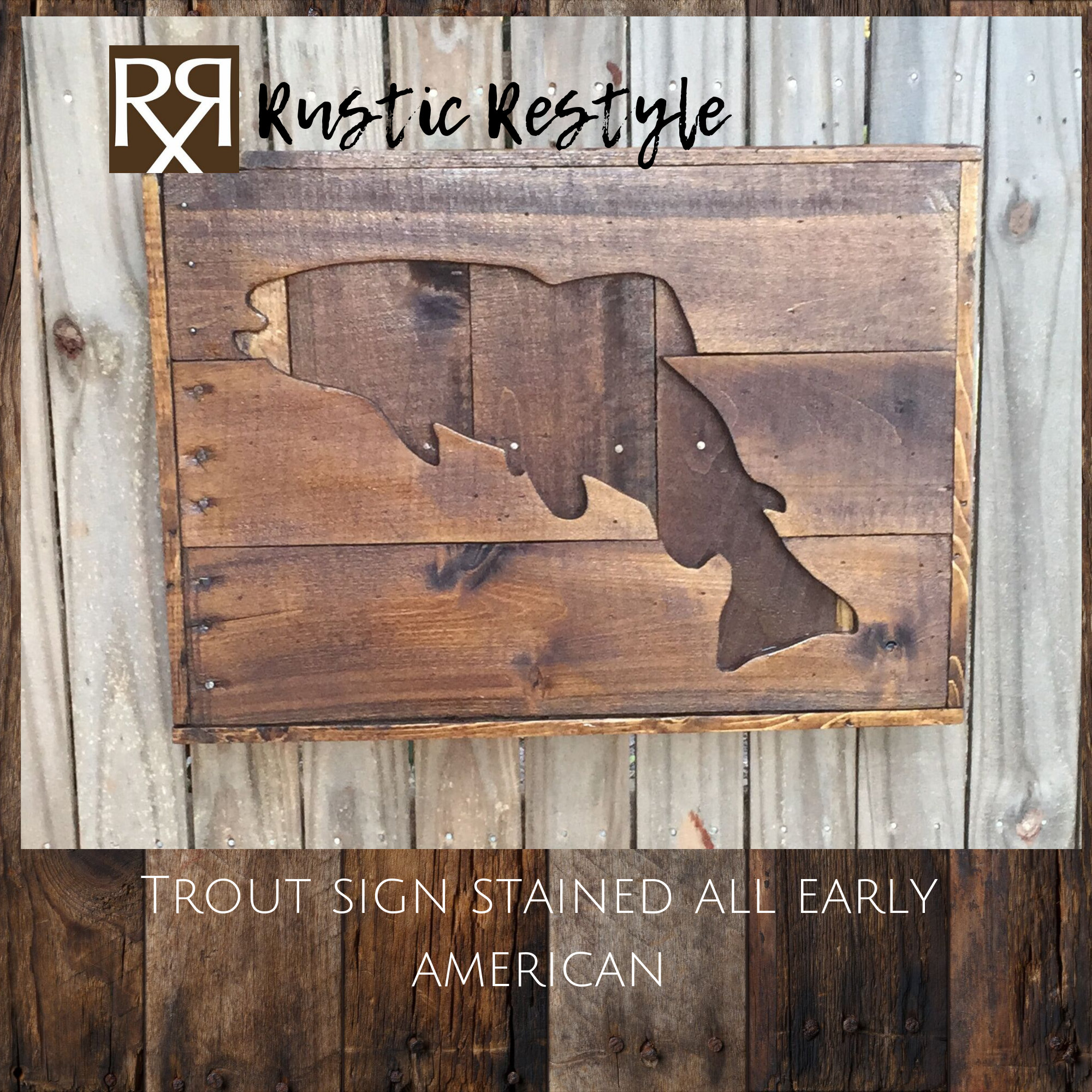 Wooden Pallet Trout, Wall Hanging, Lake House Signs, Fish Gift Ideas ...
